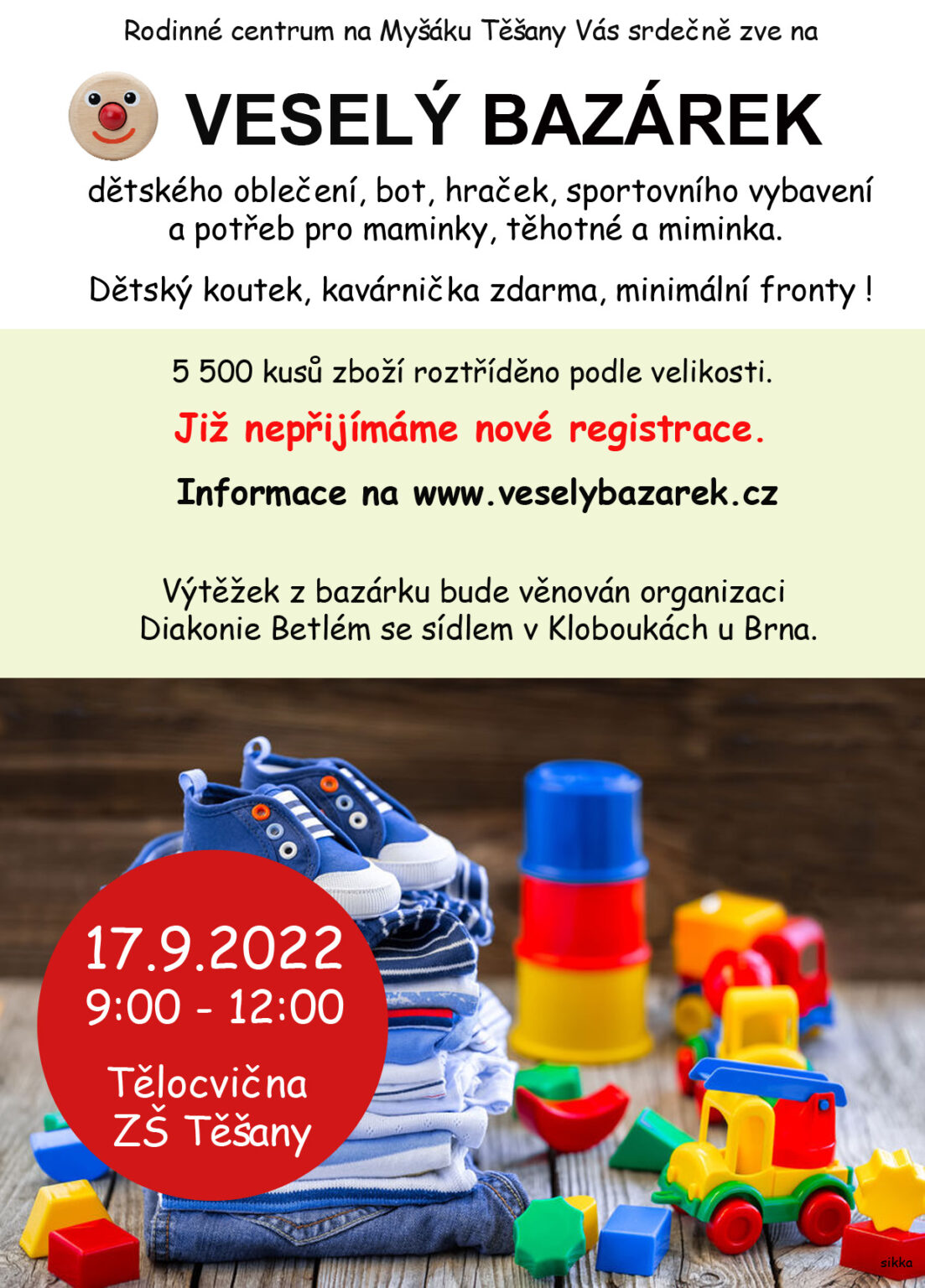 Pozdimní bazárek je už tady. – Rodinné centrum NA MYŠÁKU, z.s.